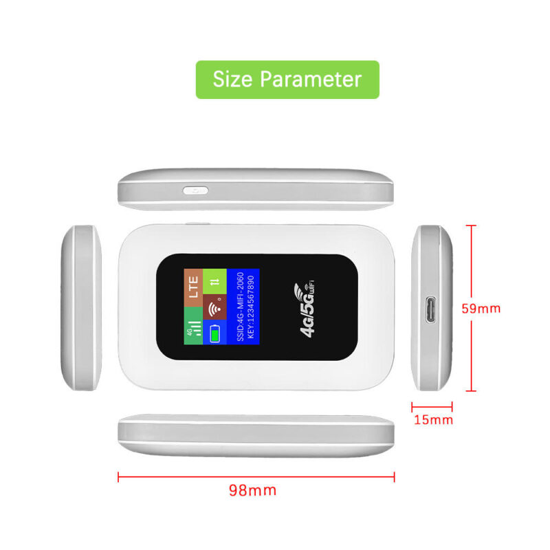 High-Speed 4G Pocket WiFi Hotspot Router for Travel & Daily Use ...